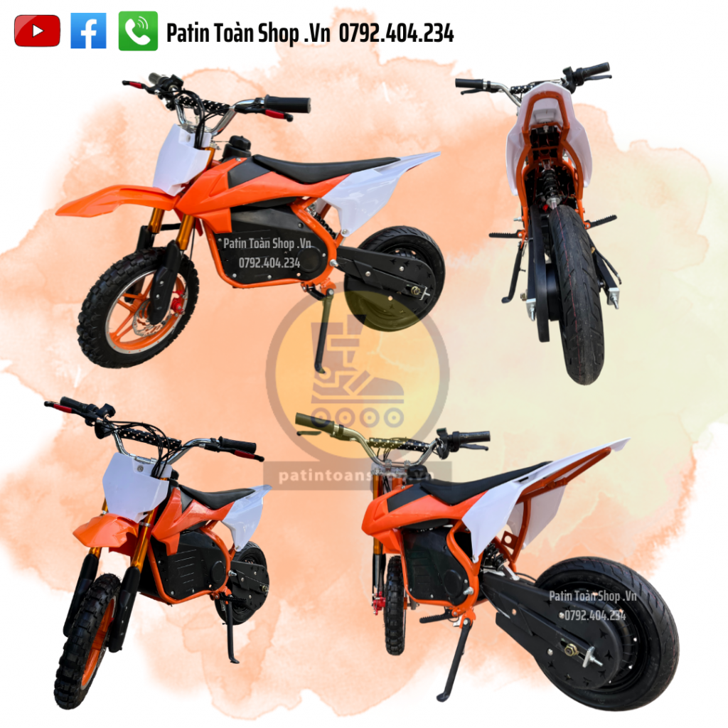 Xe Cào Cào 87 Châu âu Mini Màu cam (xe điện/xe xăng) - PATIN TOÀN SHOP