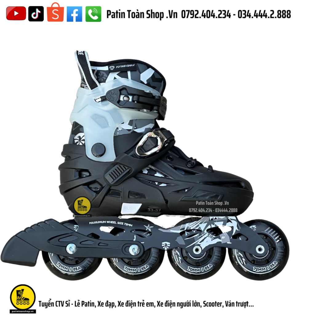 Frame 3 Bánh Patin Flying Eagle Supersonic 110mm - PATIN TOÀN SHOP